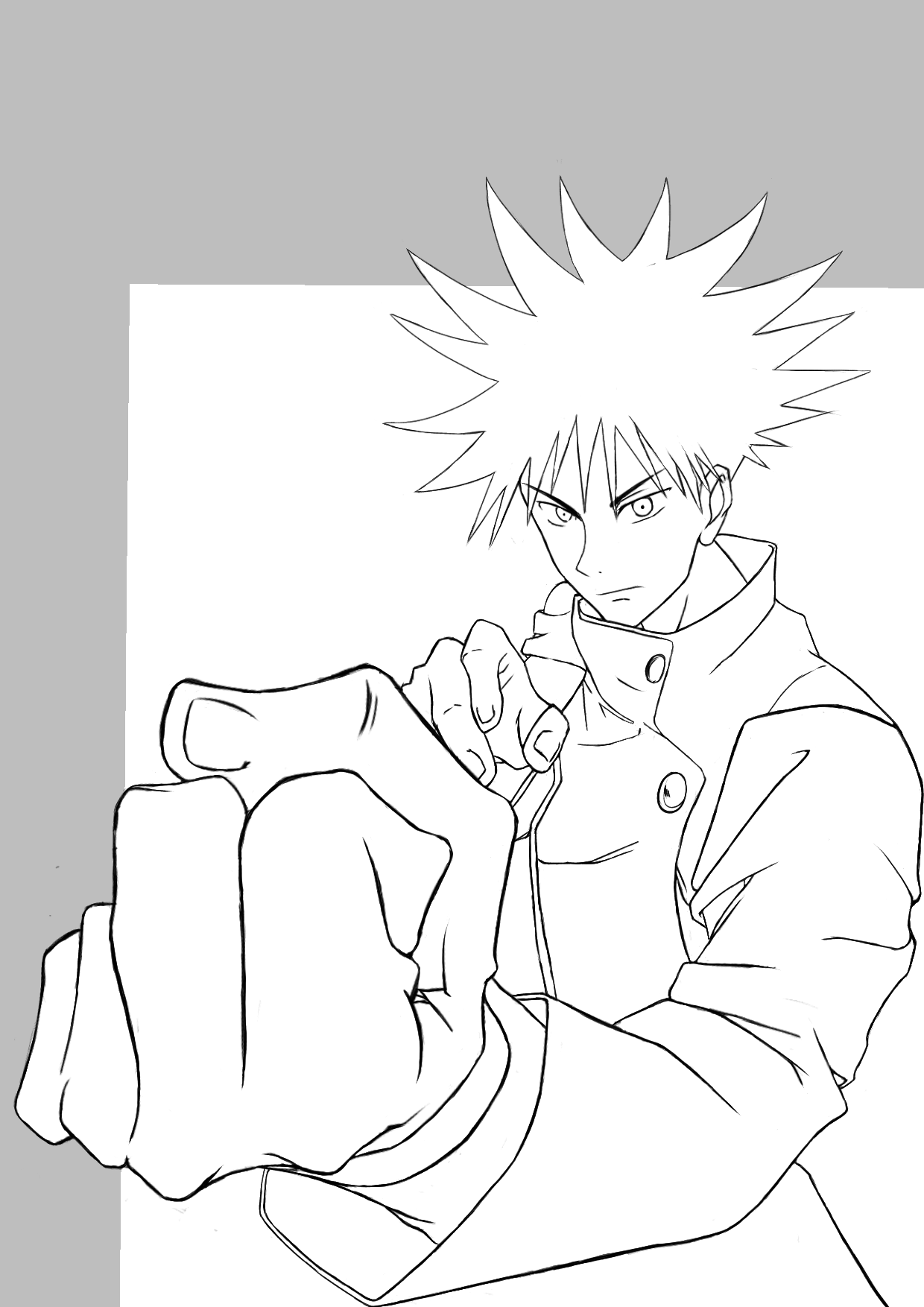 Fushiguro Lineart Jujutsu Kaisen2 - ibisPaint