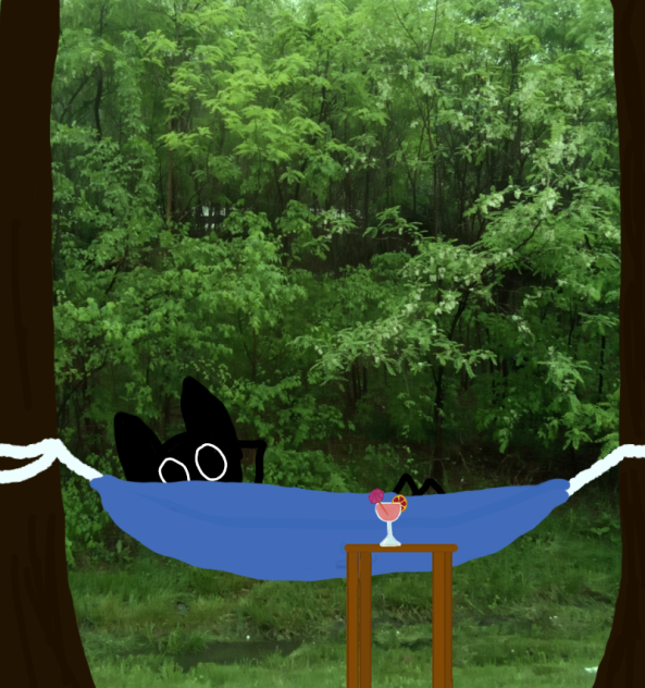 Drinking in a Hammock - ibisPaint