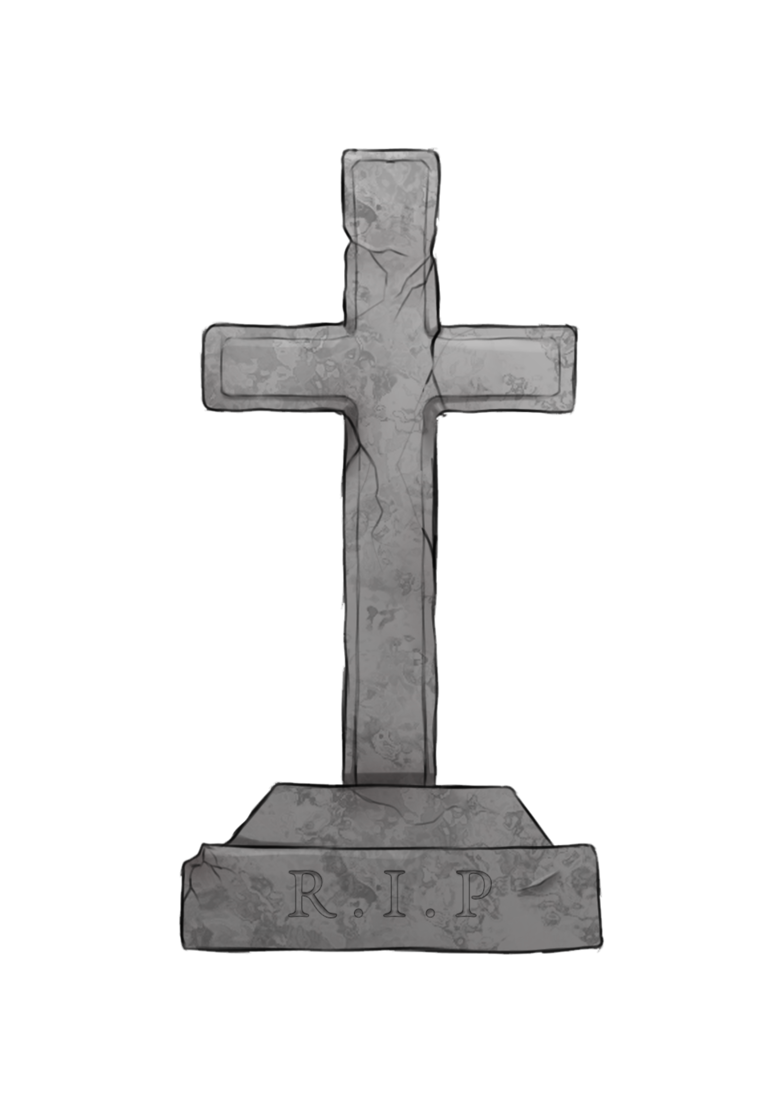 Cross Tombstone 2 - ibisPaint