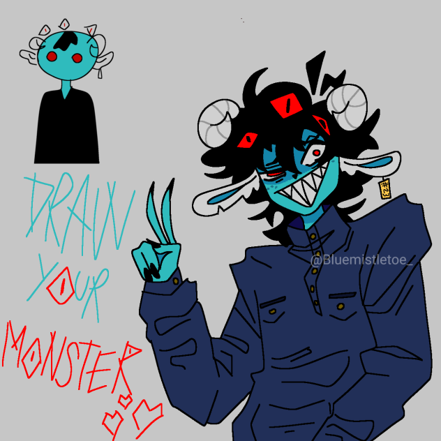 Draw your monster OC challenge shit - ibisPaint