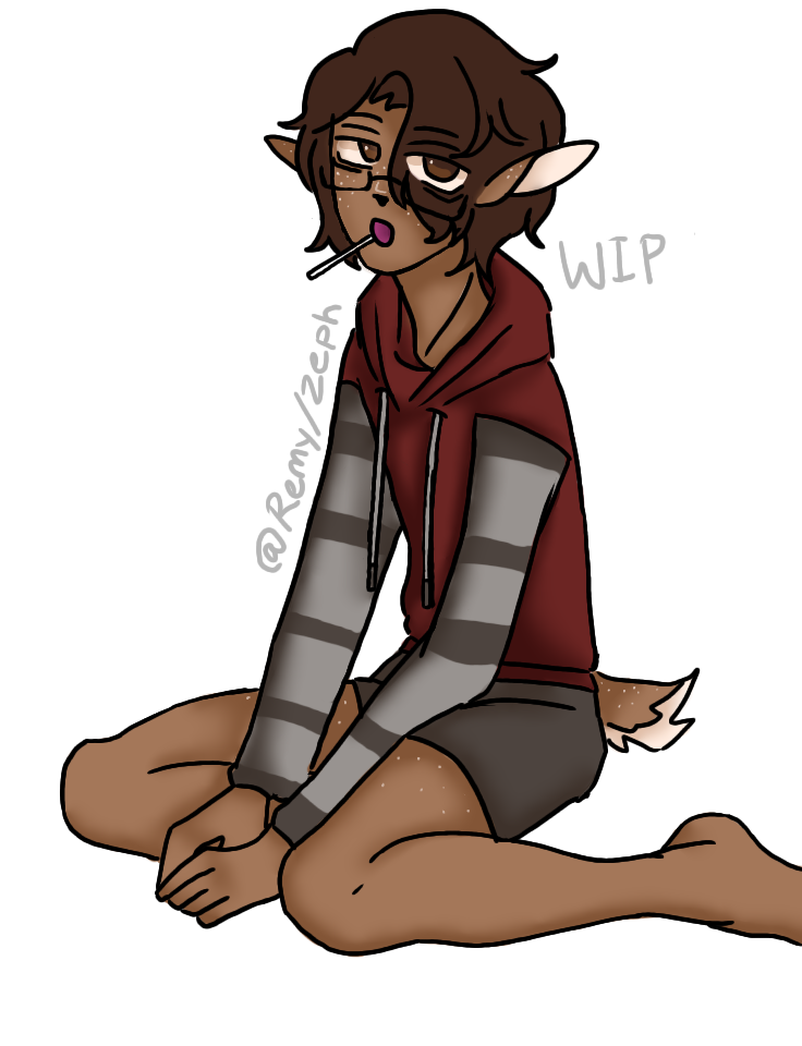 Biscuit man enjoying a lollipop - ibisPaint