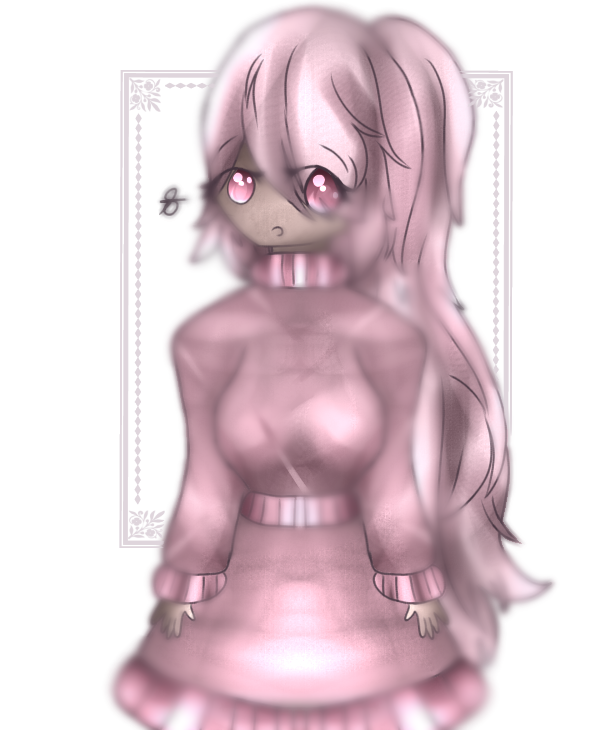 Girl with a Really Long Ponytail - ibisPaint