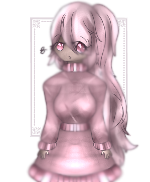 Girl with a Really Long Ponytail - ibisPaint