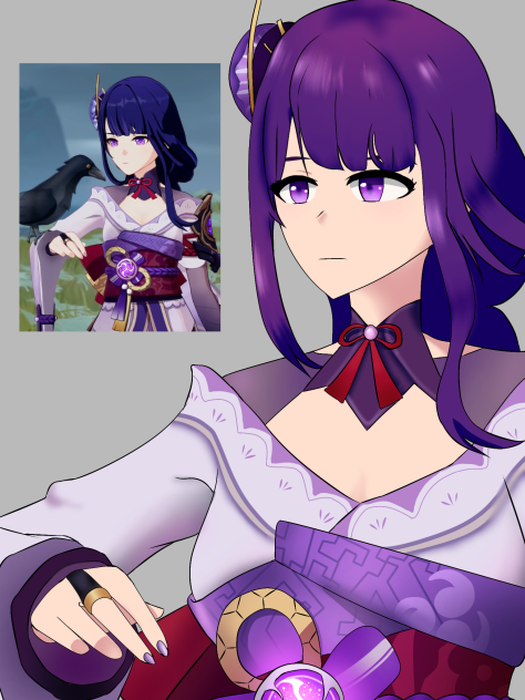 Raiden Shogun Fanart - ibisPaint