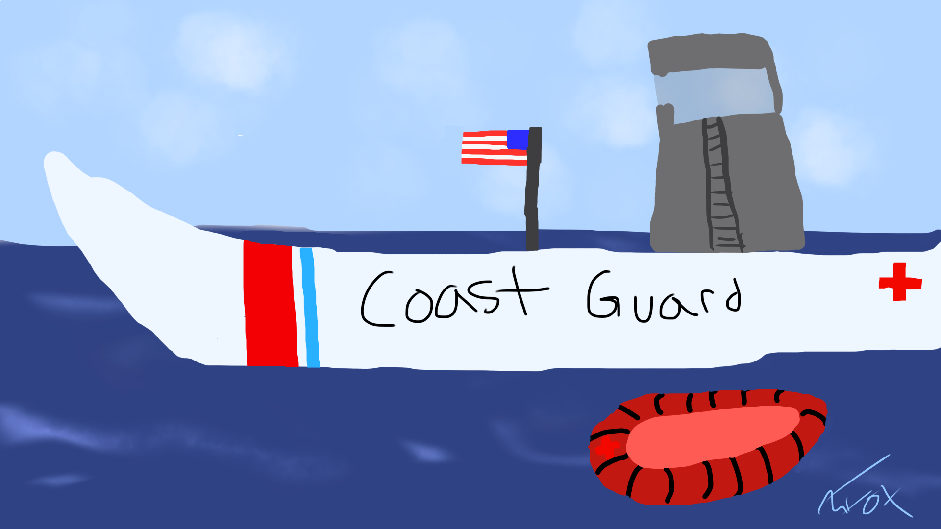 Happy Veterans Day Coast Guard - ibisPaint