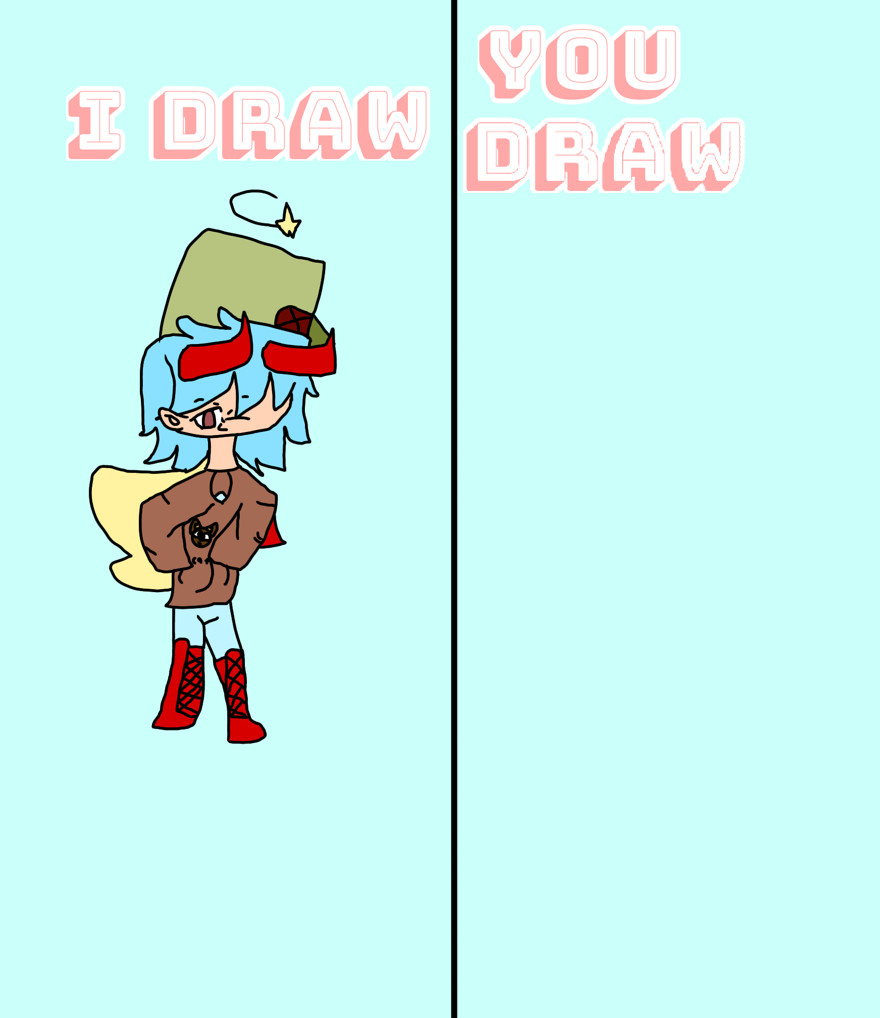 I draw you draw collab - ibisPaint