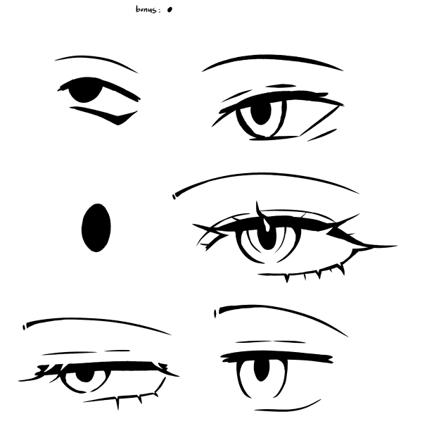 my different types of eyes - ibisPaint