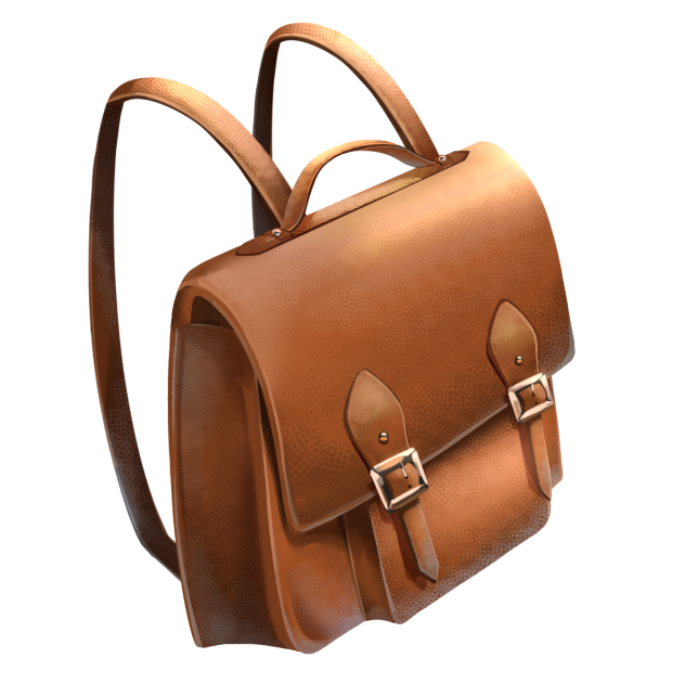 Leather Satchel Backpack - ibisPaint