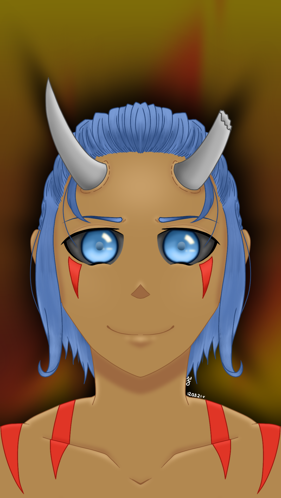Blue Eye Demon - ibisPaint