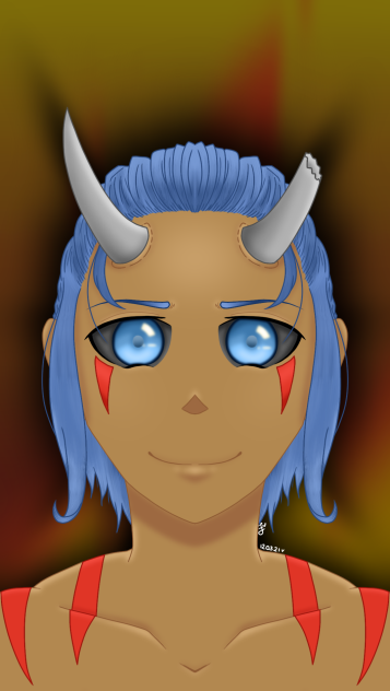 Blue Eye Demon - ibisPaint