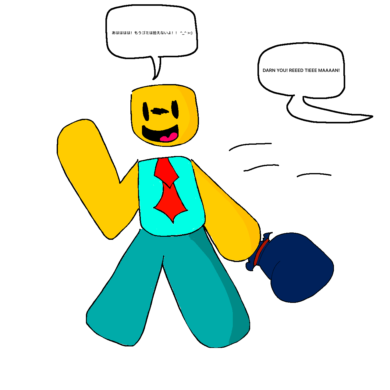 red tie man part 2 - ibisPaint