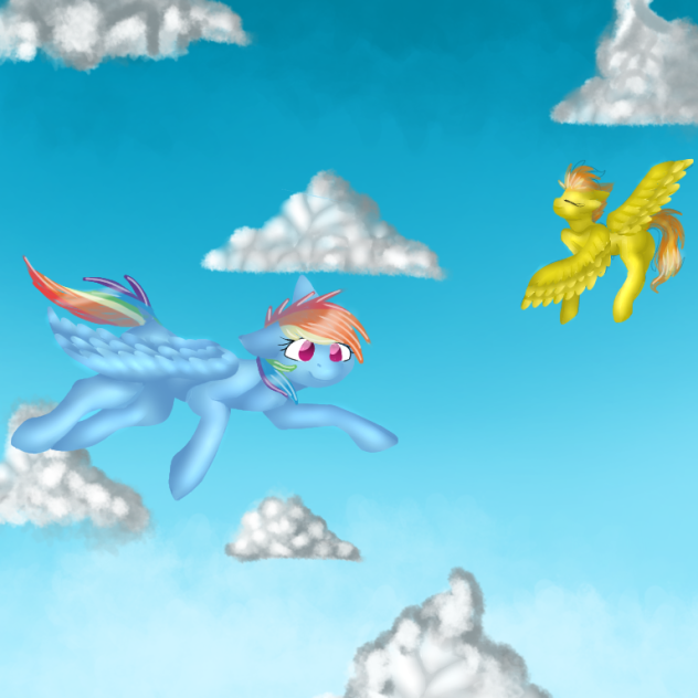 Flying In The Sky - ibisPaint