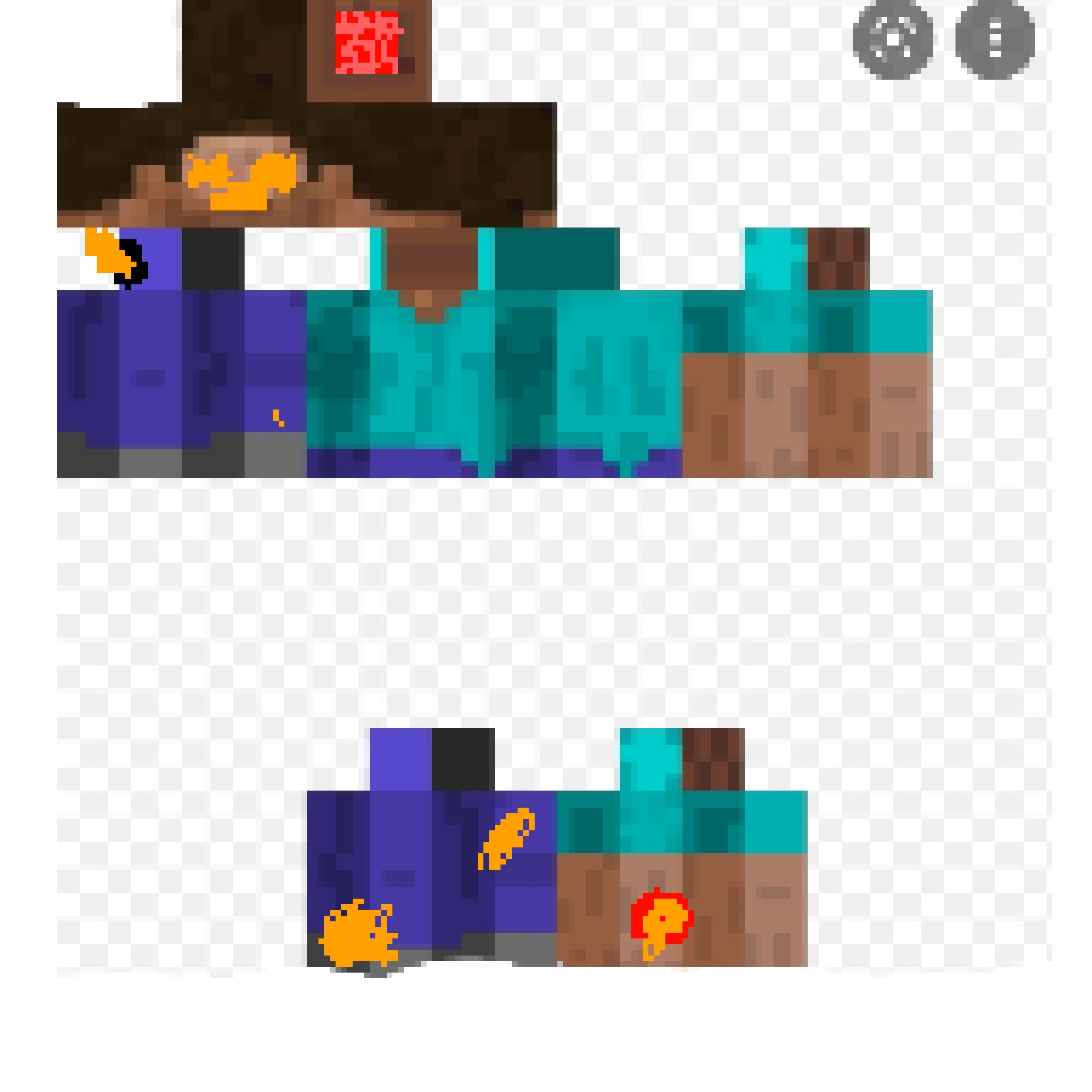 Minecraft Blazing Steve - ibisPaint