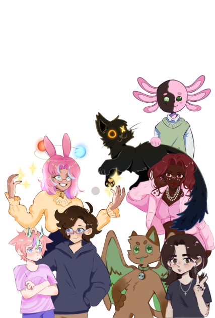 filling the page with ocs - ibisPaint