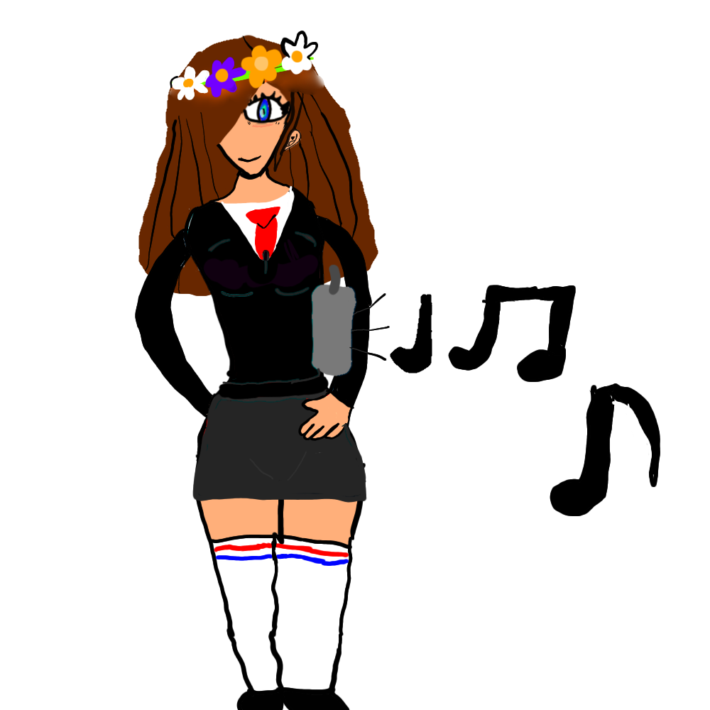 gf from fnf but in a school uniform - ibisPaint