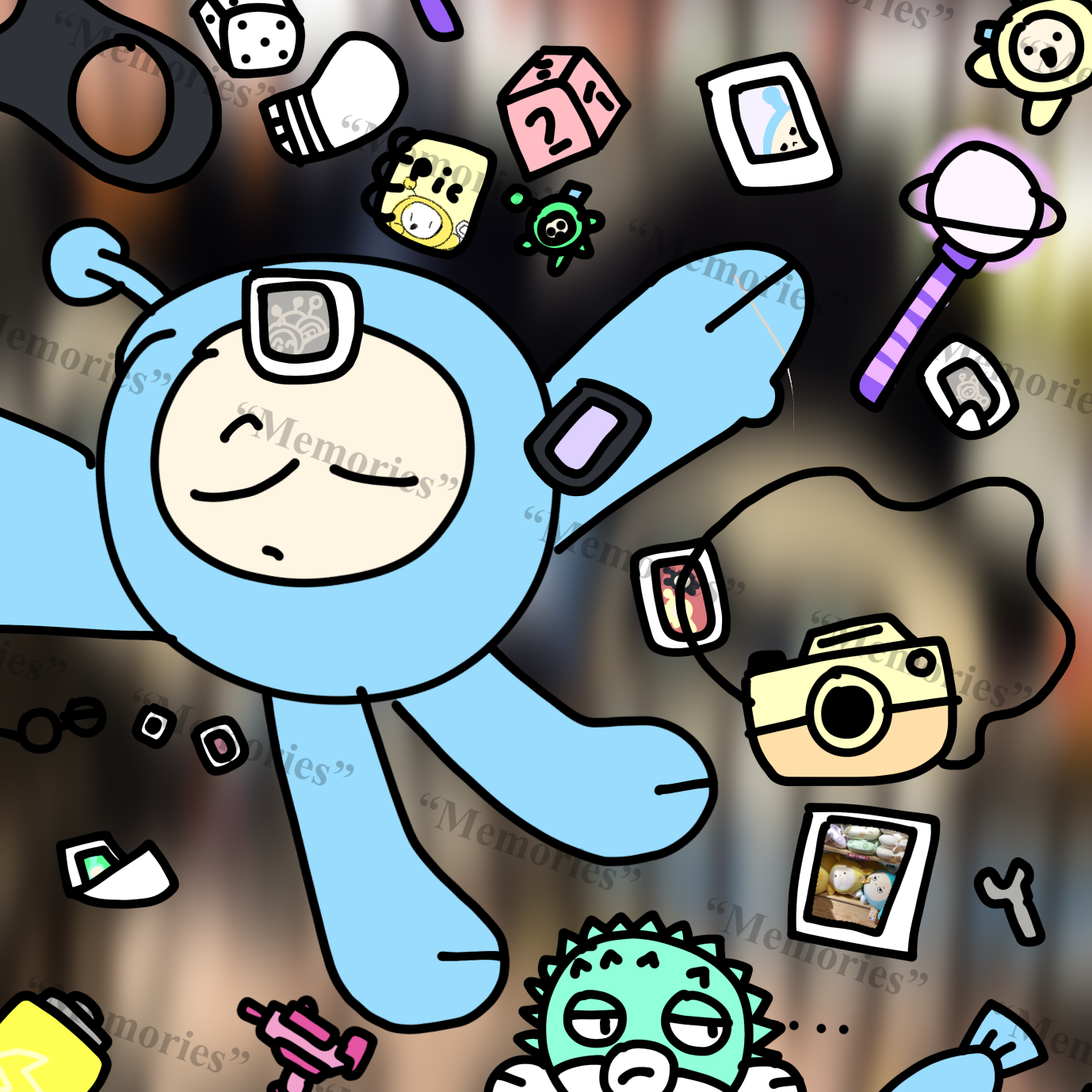 “Falling in memories” - ibisPaint