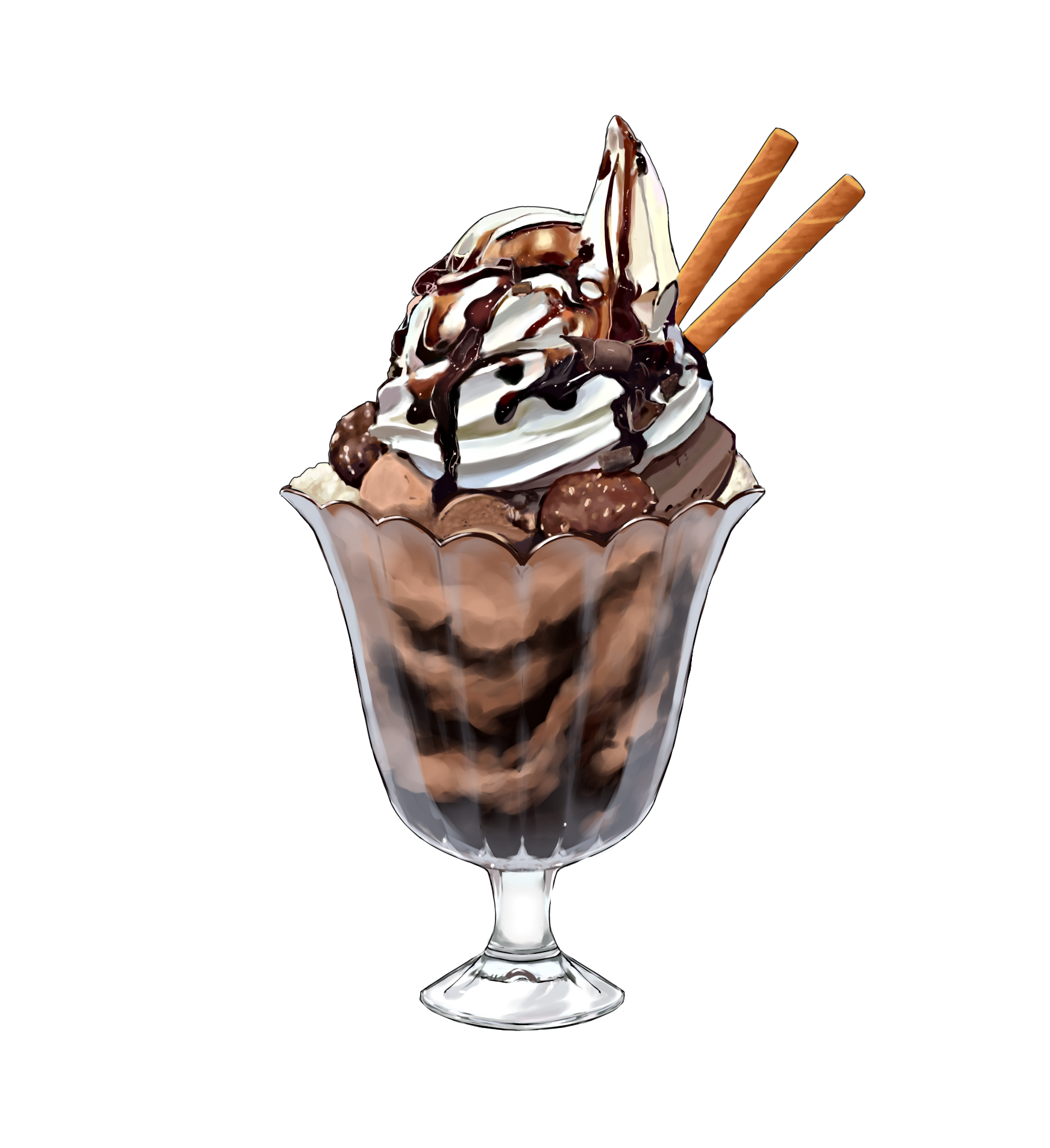 Icecream sundae - ibisPaint