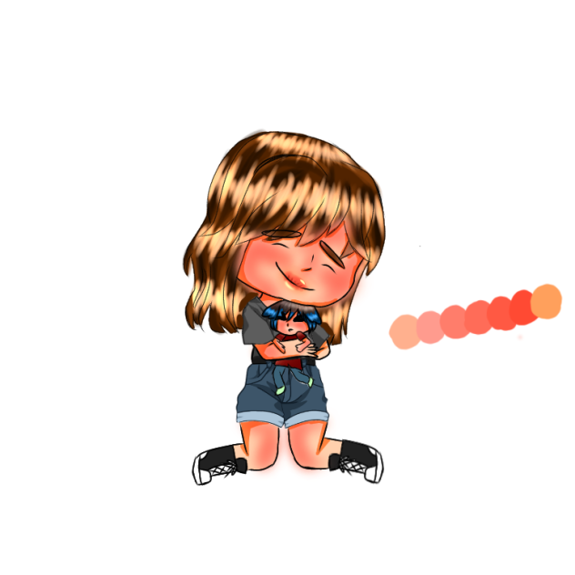 la creadora con su bello Aarón - ibisPaint