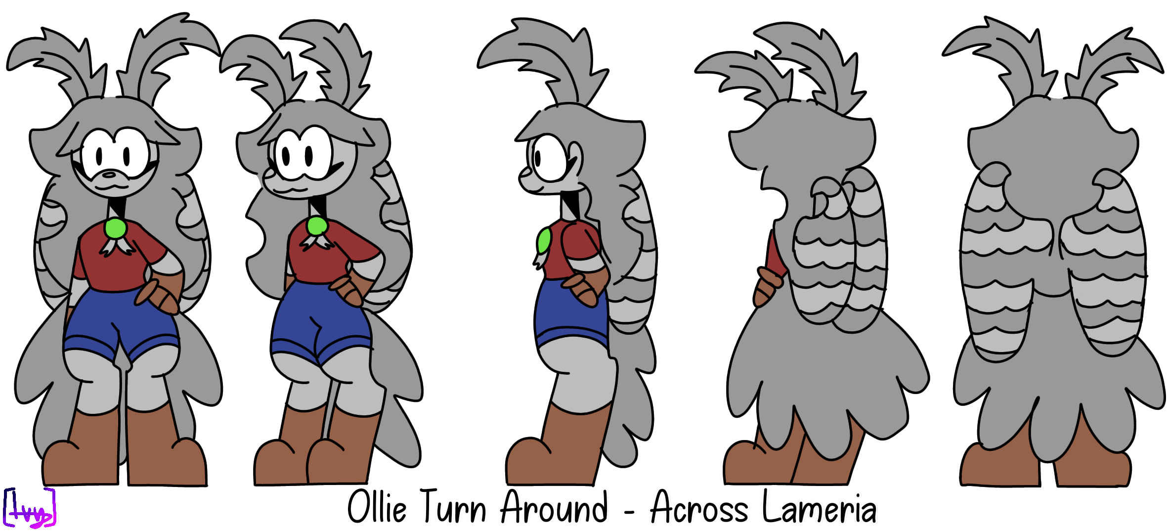 Ollie Turn Around - Across Lameria - ibisPaint