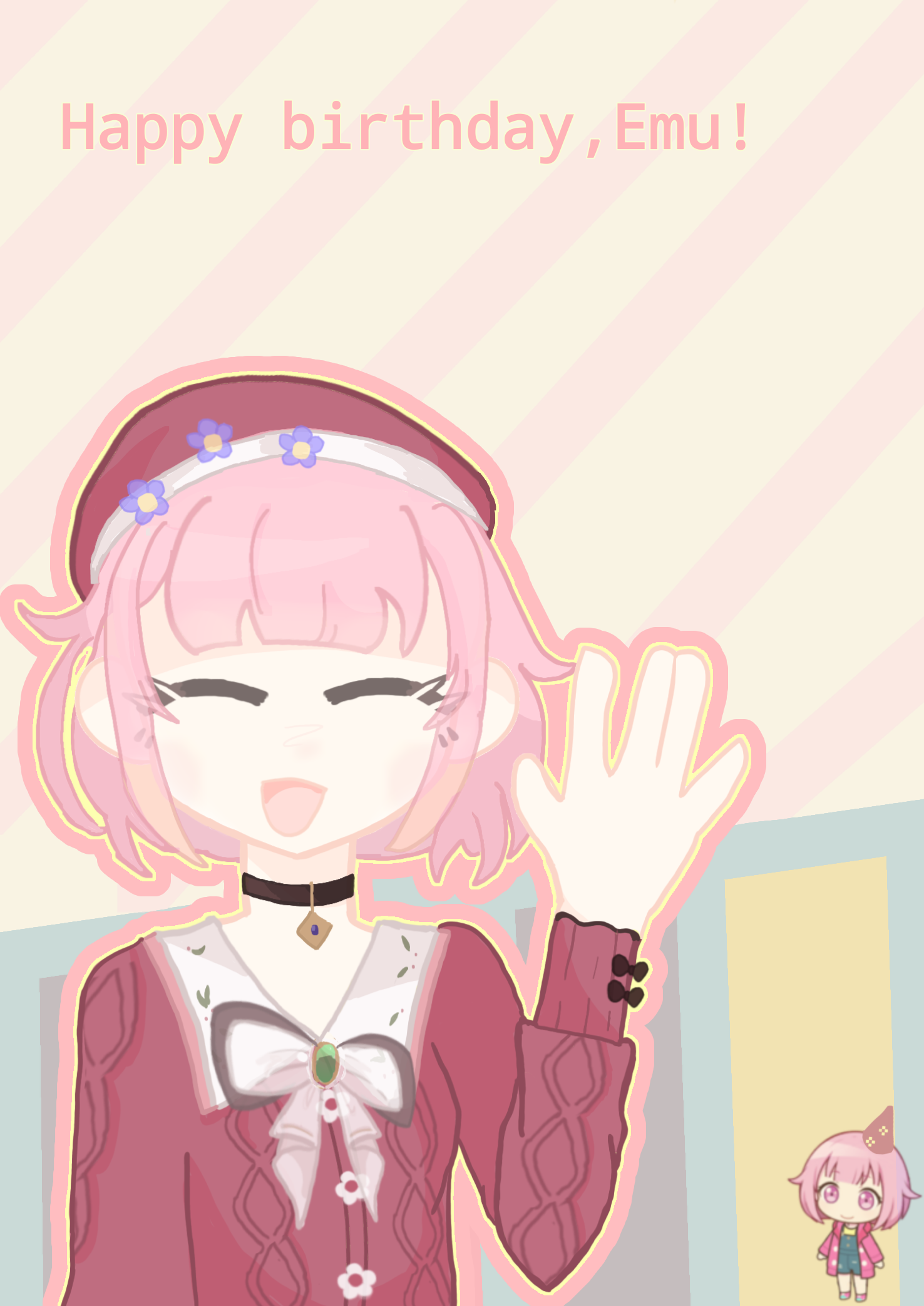 Happy birthday, Emu otori!! - ibisPaint