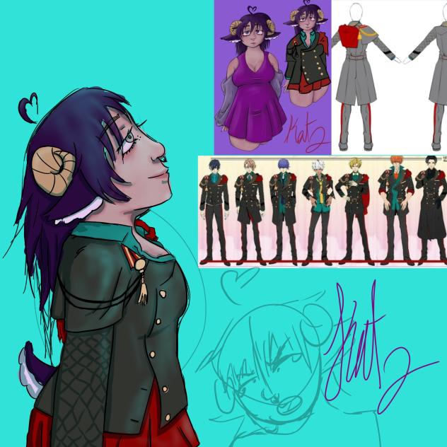 obey me oc school outfit - ibisPaint