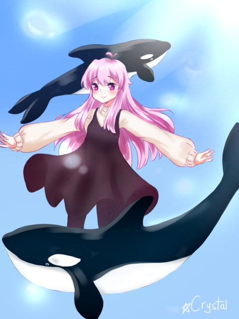 Murble whit whales - ibisPaint