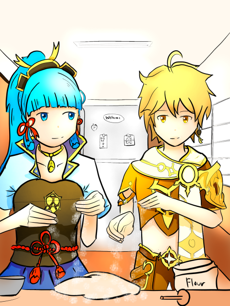 Aether and Ayaka - ibisPaint