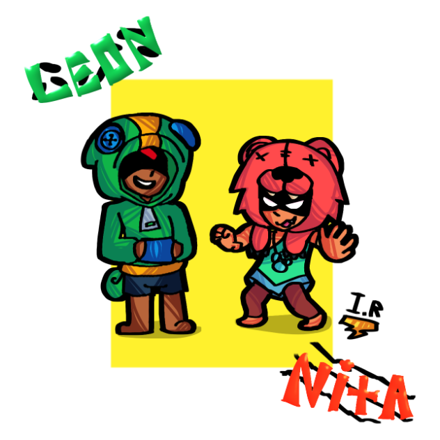 Leon and Nita Brawl Stars - ibisPaint