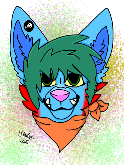 BlueFlame (speed art - ibisPaint