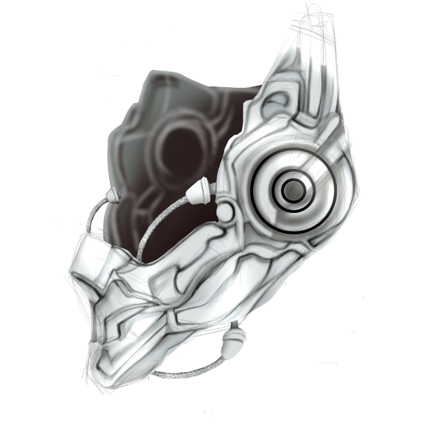 Cyber mask - ibisPaint