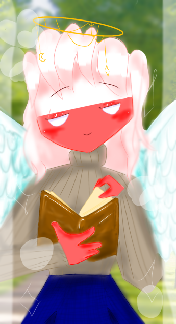 Poland and her book - ibisPaint