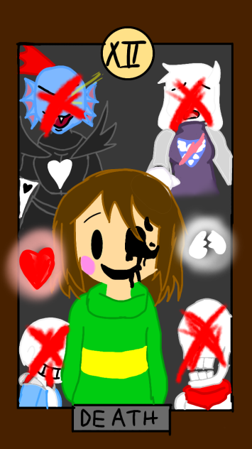 Undertale Tarot-13-Death - ibisPaint