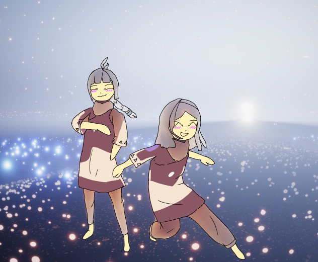 Two girls - ibisPaint