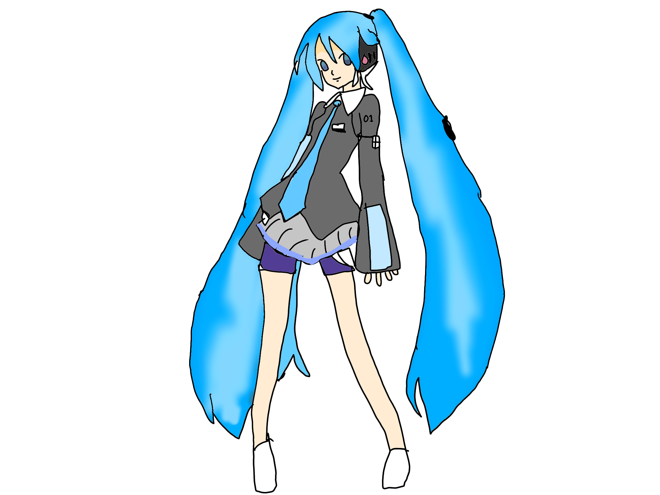 I edited miku! - ibisPaint