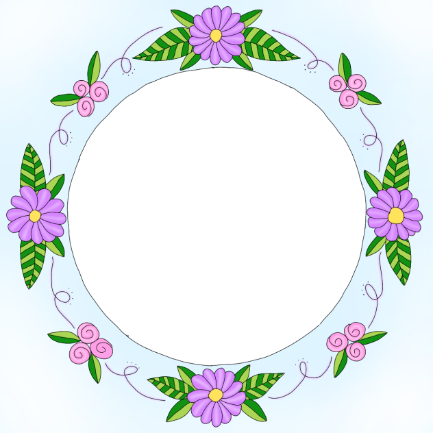 Flower Doodle Border 10 - ibisPaint