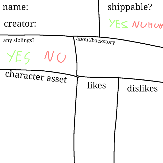 OBJECT SHOW CHARACTER SHEET!! (read desc - ibisPaint