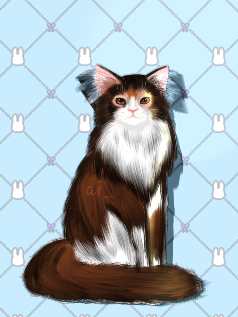 beautiful cat - ibisPaint