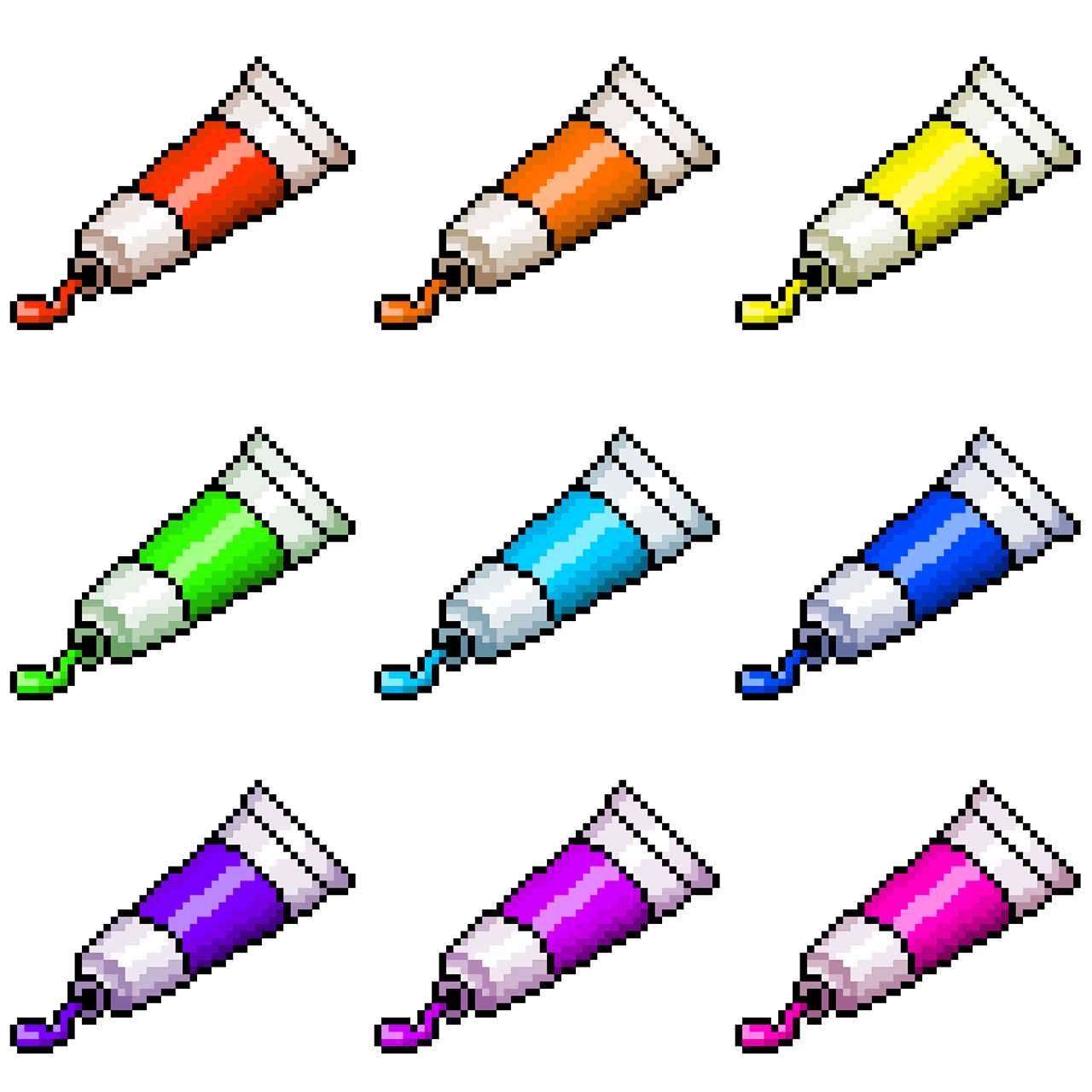 Paint tubes (pixel) - ibisPaint