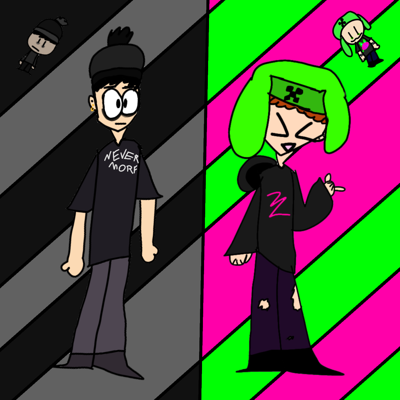 goth stan and scene kyle - ibisPaint