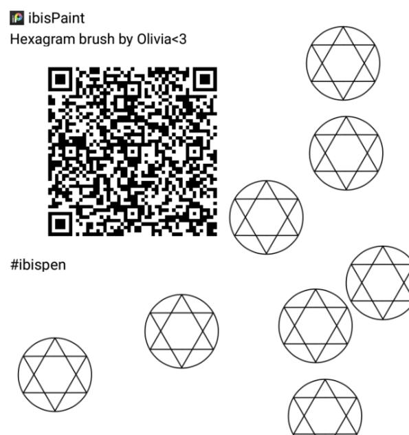 hexagram brush - ibisPaint