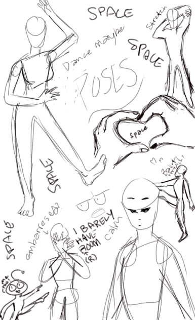Practicing poses - ibisPaint