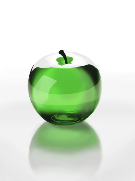 green Apple glass - ibisPaint