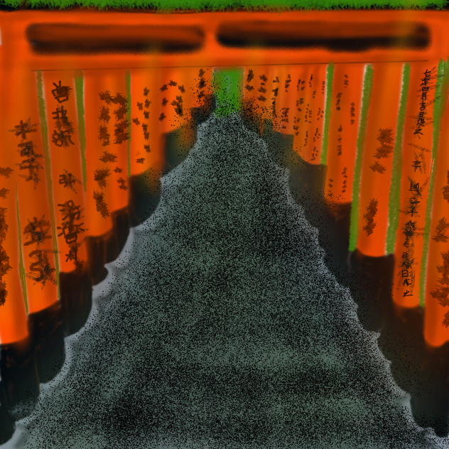 Torii, backround - ibisPaint