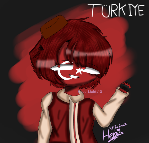 Turkey (Türkiye) countryhumans - ibisPaint