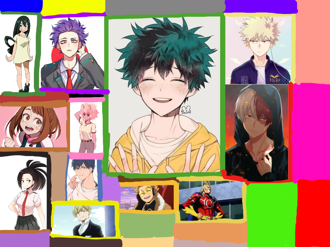 Making a wallpaper of my hero academia - ibisPaint