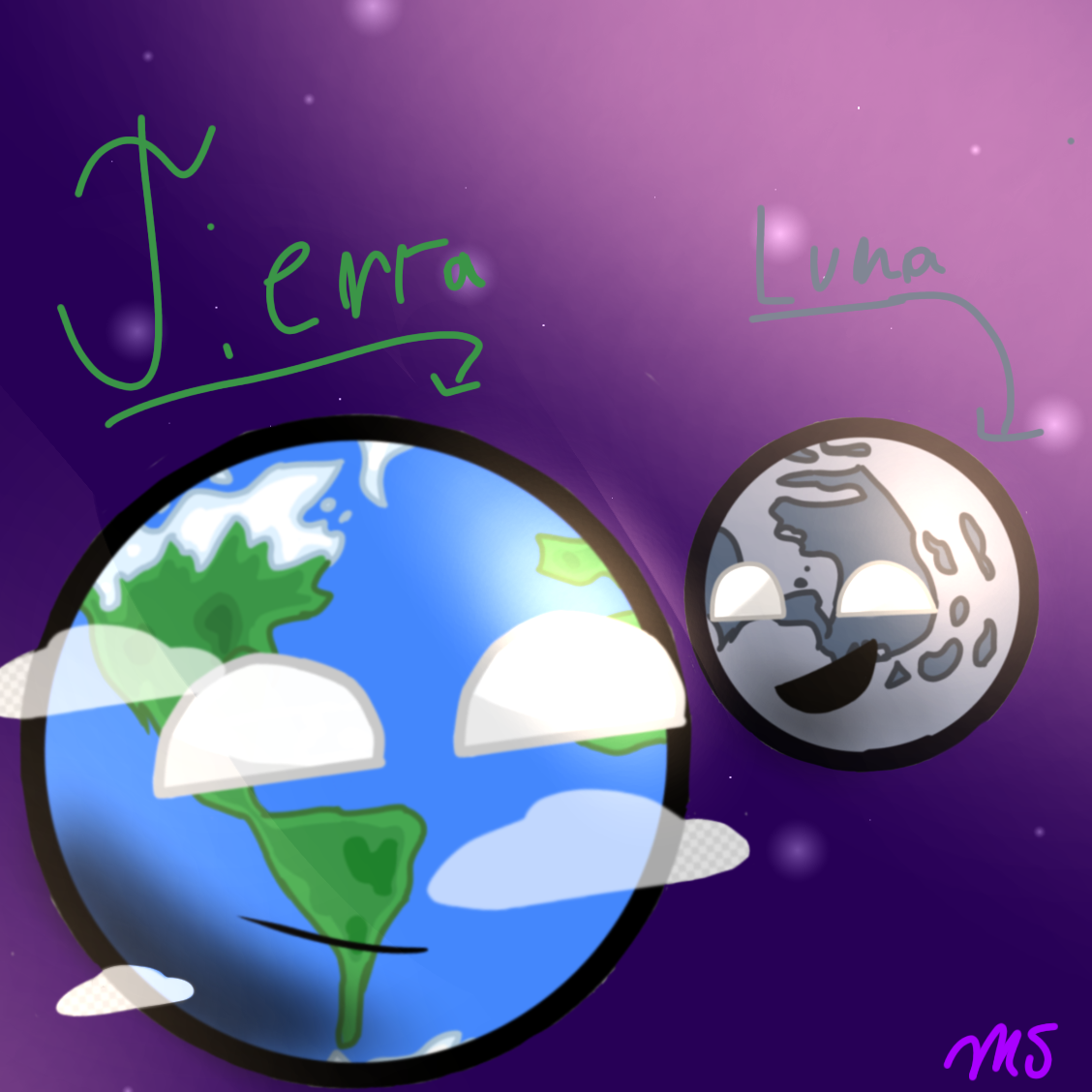 Tierra Luna Solarballs - ibisPaint