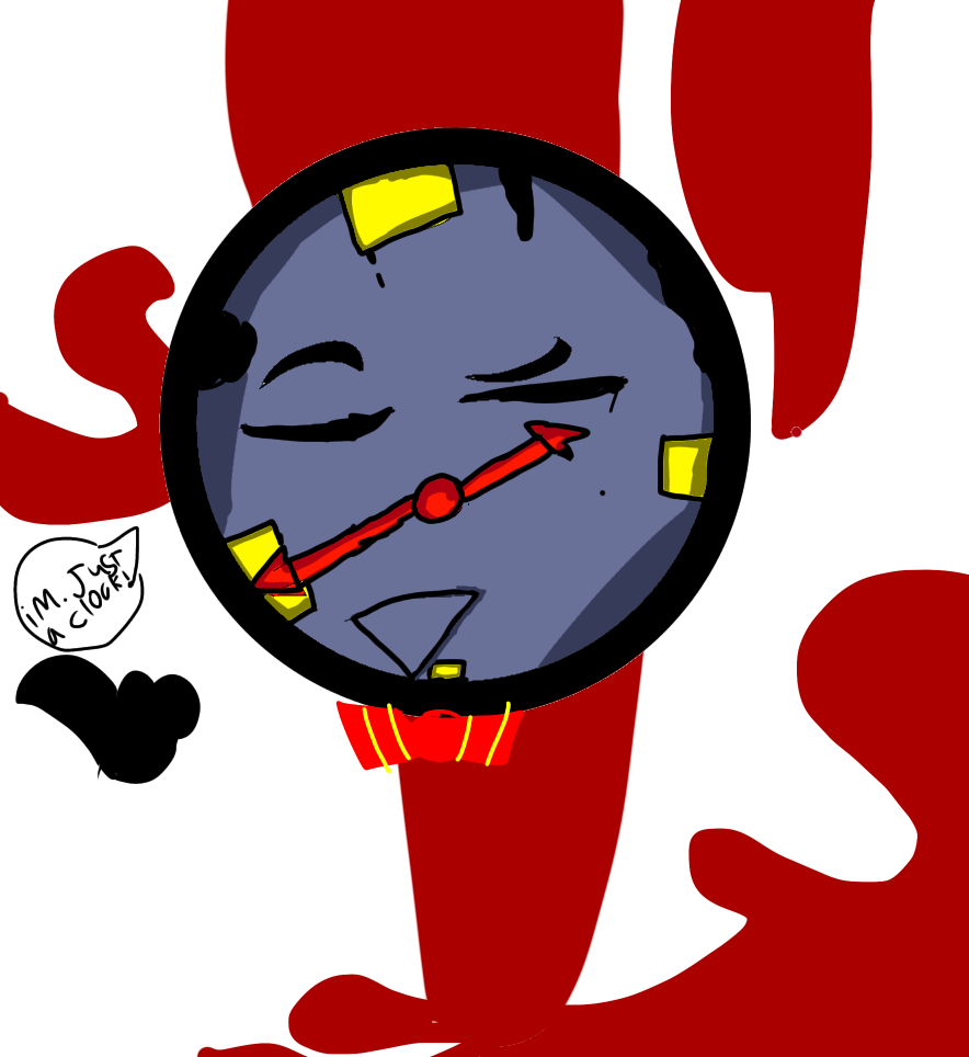 “I’m only a clock” - ibisPaint