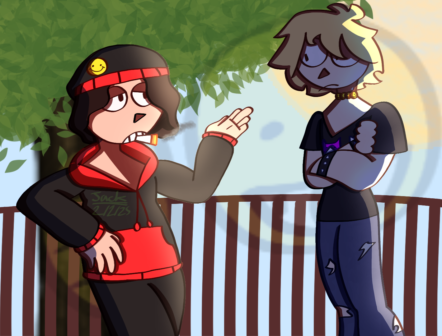 Balcony talk - ibisPaint