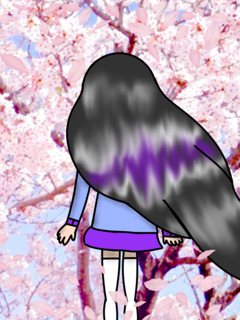 The wind of the Cherry Blossom Tree - ibisPaint