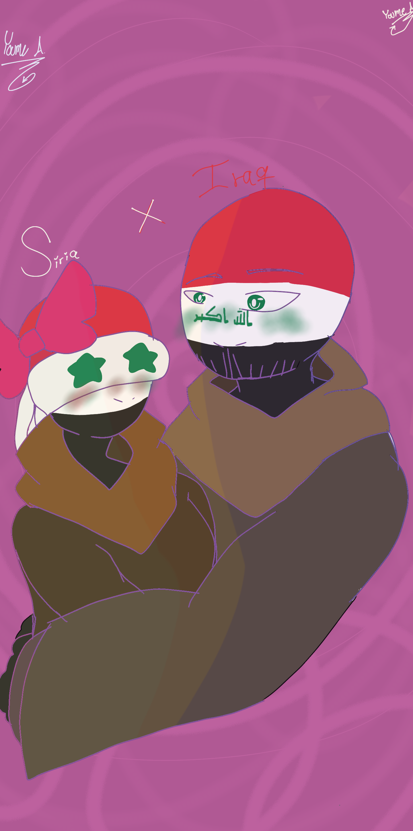 siria x Irak countryhumans - ibisPaint